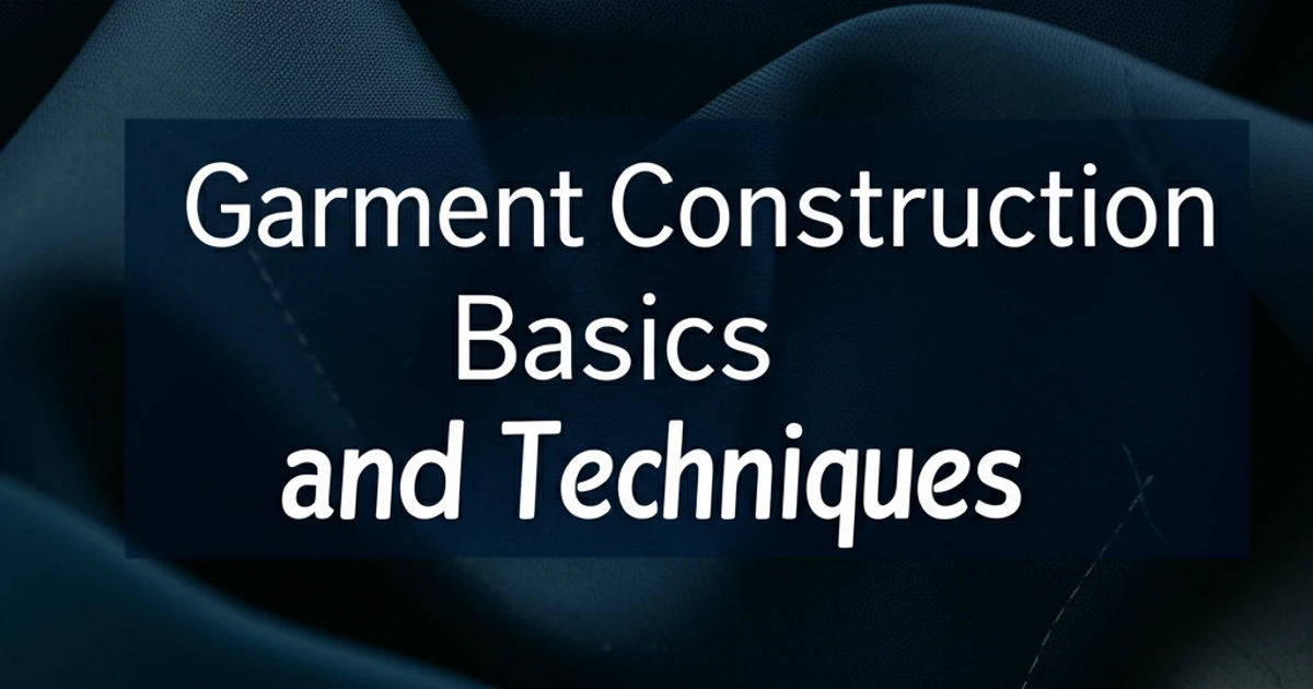** Garment Construction Basics: Your Journey into Fashion Making